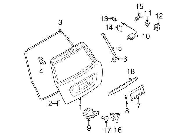 Genuine Mini 51247154735 Liftgate Lock Striker Plate - Mini | 51247129342