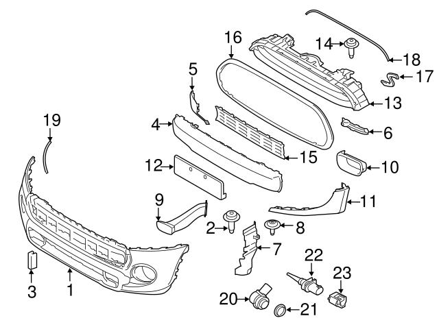 Genuine Mini 51747301613 Brake Air Duct; Left Front, Front Left Front ...