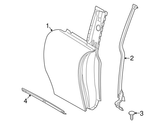 Genuine Mini 51767167230 Door Seal; Right - Mini