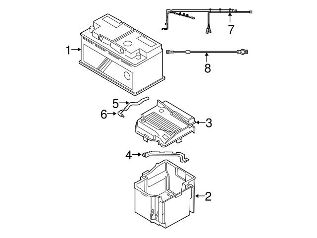 Genuine Mini 61126942507 Positive Battery Junction Block Cable - Mini ...