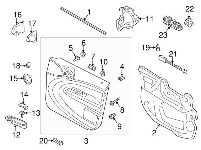 Genuine Mini 61319289624 Power Window Switch; Left - Mini