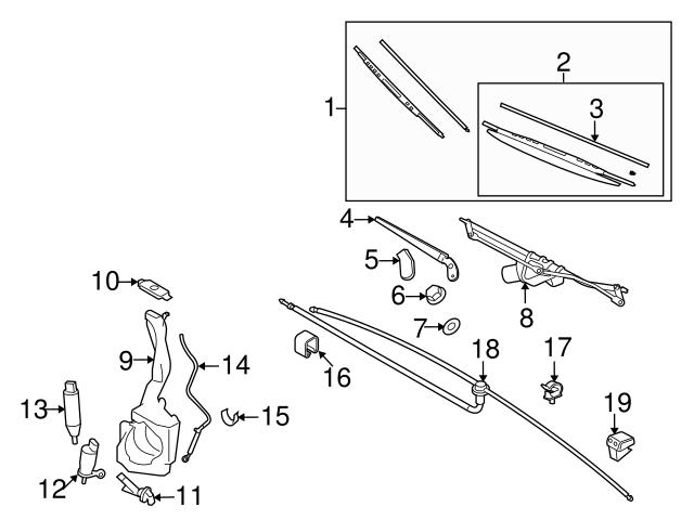 Genuine Mini 61619449970 Wiper Arm; Right or Left Front - Mini ...