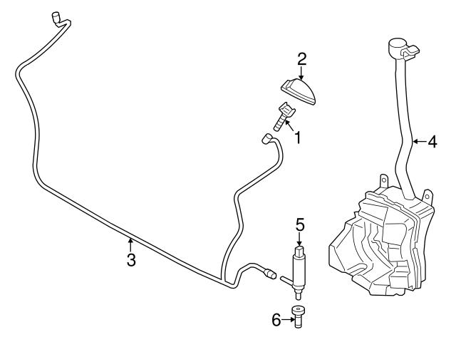 Genuine Mini 61679800914 Headlight Washer Nozzle; Right - Mini