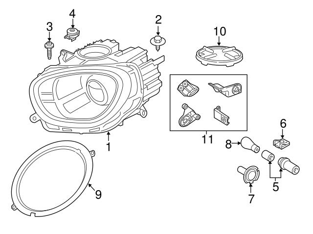 Mini Countryman - Headlight Assembly Parts
