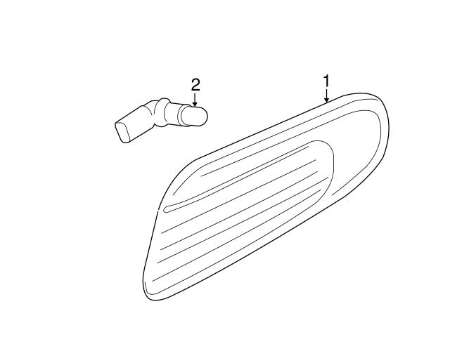 Genuine Mini 63137448393 Turn Signal Light Assembly; Left - Mini
