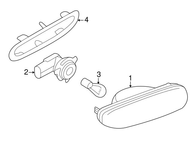 Genuine Mini 63242751707 Fog Light Housing; Left - Mini