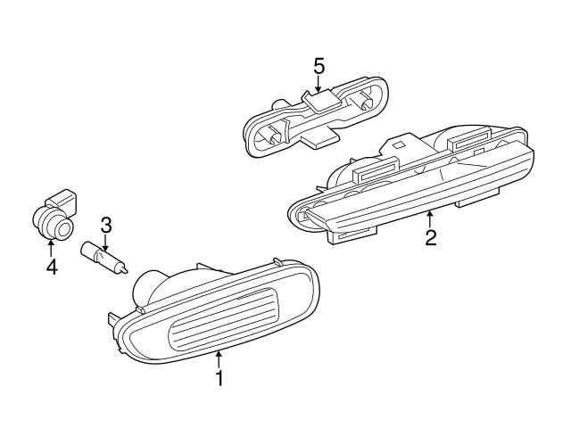 Genuine Mini 63247297418 Back Up Lamp Socket; Left, Right, Rear - Mini