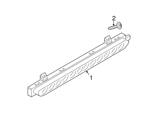 Genuine Mini 63257297410 Center High Mount Stop Light; Rear - Mini