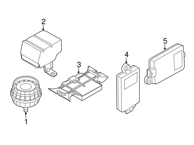 Genuine Mini 65756970943 Anti-Theft Alarm Siren - Mini | 61356925759 ...