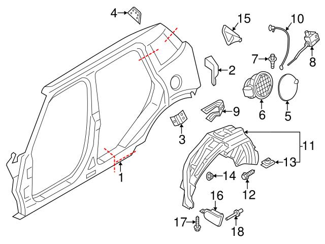 Genuine Mini 67116985879 Fuel Filler Door Lock Actuator - Mini