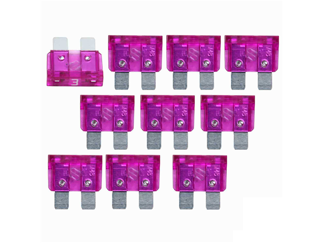 Flosser N171311 Fuse; 3 Amp; Violet (ATO/ATC); SET of 10 | 204803