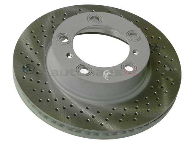 VNE 98735140101, 8587 Disc Brake Rotor; Front Left; Directional - Porsche
