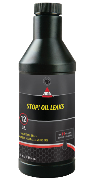 AGS OS-12 Oil Leak Sealer; STOP OIL LEAKS oil additive; 12 fl.oz.