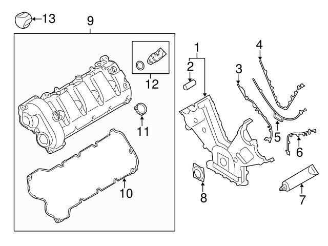 Genuine Porsche 00004330560 Valve Cover Sealant; Front - Porsche