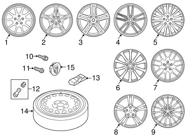 Genuine Porsche 00004460603 Wheel Cap - Porsche | 7PP6011499A1