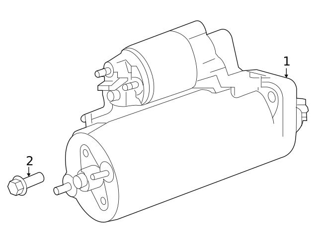 Genuine Porsche 06H911021D Starter - Porsche