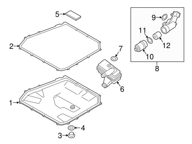 Genuine Porsche 0B5321361C Auto Trans Oil Pan - Audi, Porsche