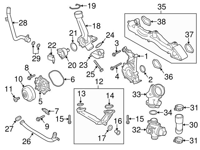 Genuine Porsche 0PB121512 Coolant Pipe - Porsche | 9A110602502 9A110612501