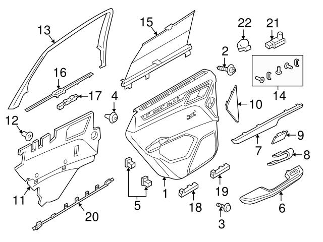 Genuine Porsche 1K0947411C Step Light; Left, Right, Rear - Porsche