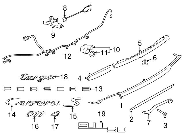 Genuine Porsche 1S0919275CG2L Parking Aid Sensor - Porsche ...