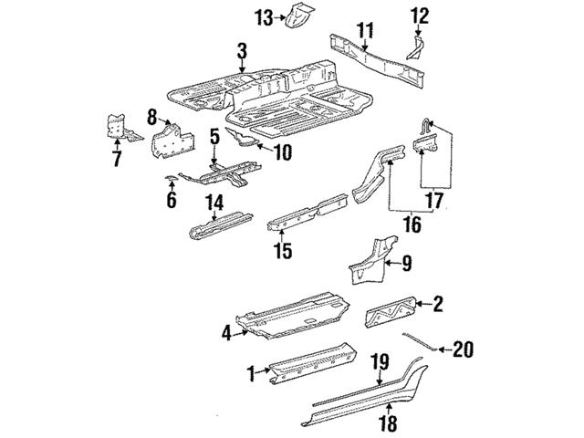 Genuine Porsche 477813309 Cowl Panel; Rear Left - Porsche