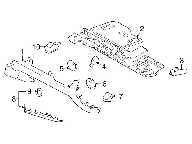 Genuine Porsche 4B0947415A Glove Box Light SKU: 1444816-PO-4B0947415A ...