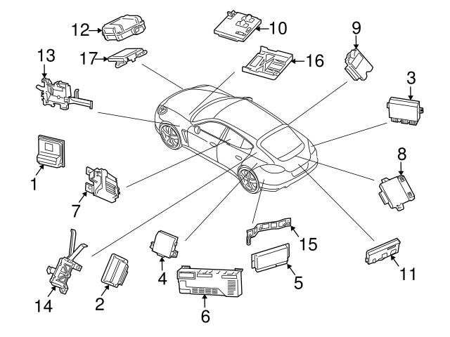Genuine Porsche 4H0959107AA Liftgate Control Module - Porsche ...
