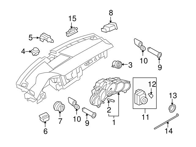 Genuine Porsche 7PP907527A Ambient (Outside) Temperature Sensor; Front ...