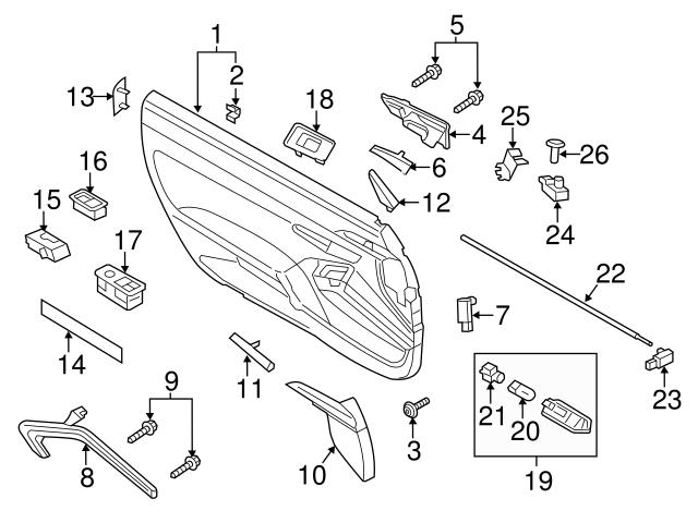 Genuine Porsche 7PP947101 Courtesy Light; Left, Right, Front - Porsche
