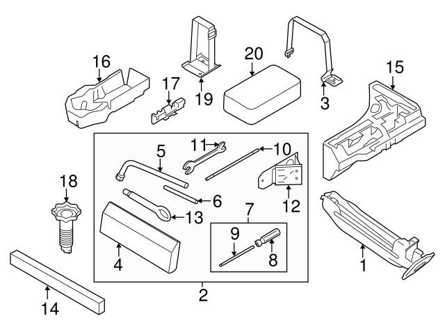 Genuine Porsche 8R0012115A Multi Purpose Tool Set - Audi, Porsche