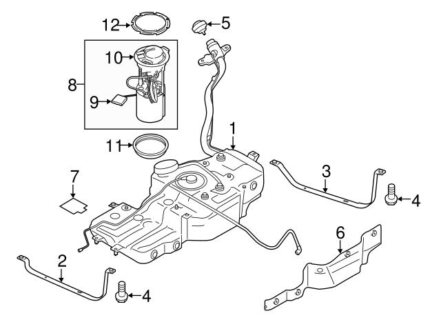 Genuine Porsche 8R0919673F Fuel Tank Sending Unit - Audi, Porsche
