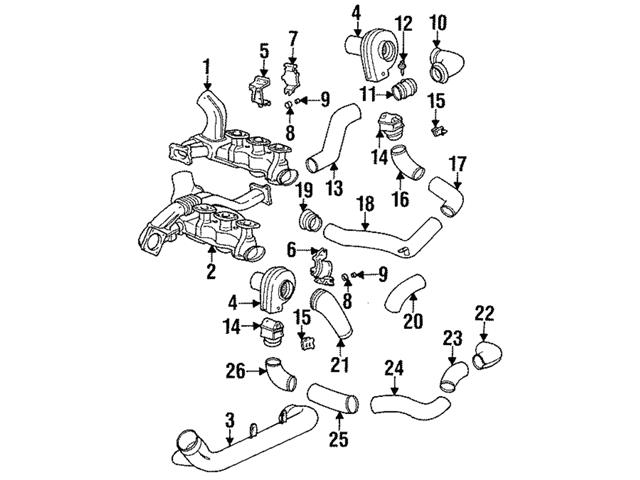 Genuine Porsche 93021124600 Air Intake Hose - Porsche