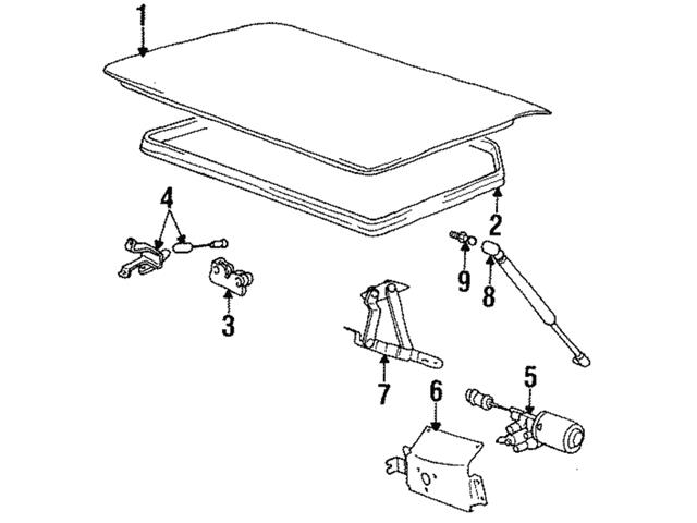 Genuine Porsche 94462402401 Trunk Lock Actuator Motor - Porsche ...