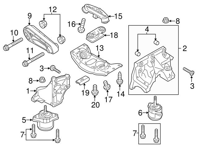 Genuine Porsche 94610202520 Engine Mount Bracket; Left - Porsche ...