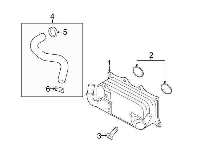 Genuine Porsche 94610645721 Coolant Hose - Porsche | 94610645720