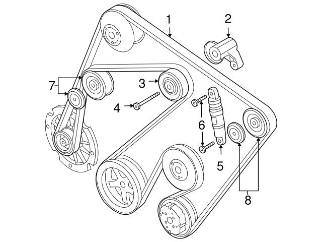 Genuine Porsche 94810240103 Belt Tensioner Bracket - Porsche ...