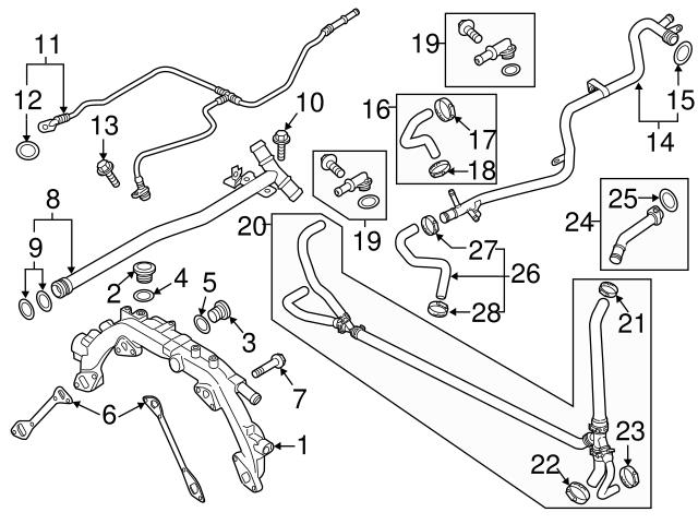 Genuine Porsche 94810602260 Coolant Pipe - Porsche