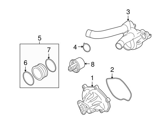 Genuine Porsche 94810610102 Thermostat Housing - Porsche | 94810610101 ...