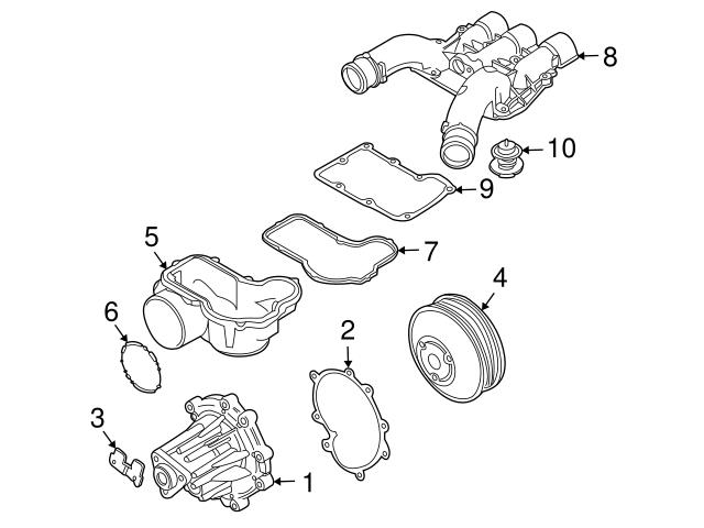 Genuine Porsche 94810614002 Thermostat Housing - Porsche