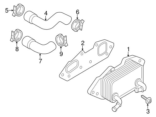 Genuine Porsche 94810728122 Oil Cooler - Porsche | 94810728121