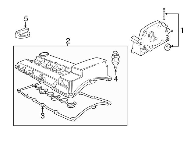 Genuine Porsche 95510523101 Valve Cover Gasket | 95510523100