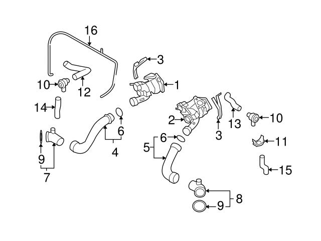 Genuine Porsche 95511083710 Turbocharger Intercooler Pipe; Left - Porsche