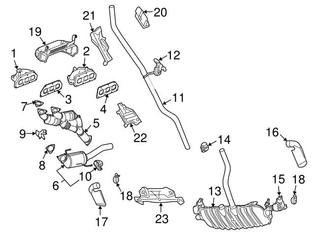 Genuine Porsche 95511105000 Exhaust Manifold Gasket - Porsche
