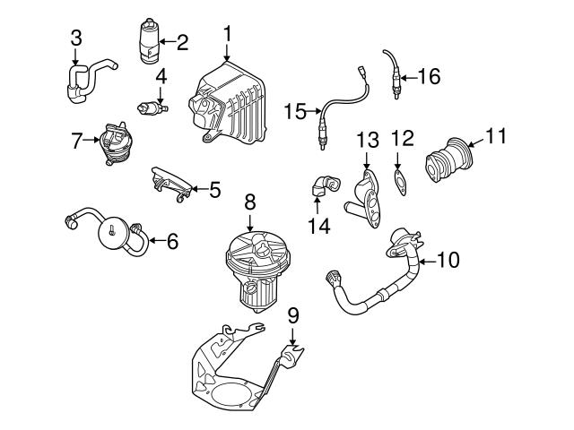 Genuine Porsche 95511334300 Air Pump Hose - Porsche