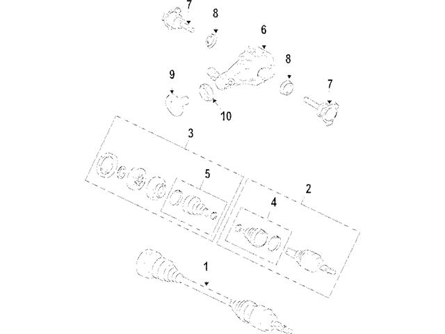 Genuine Porsche 95533228320 Axle Shaft - Porsche | 95533228300