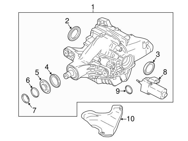 Genuine Porsche 95533259610 Axle Shaft Seal; Left, Right, Rear Left ...