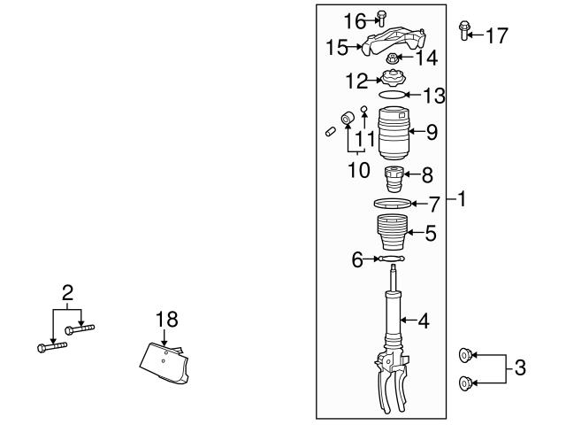 Genuine Porsche 95535872002 Suspension Solenoid; Front Left or Right ...