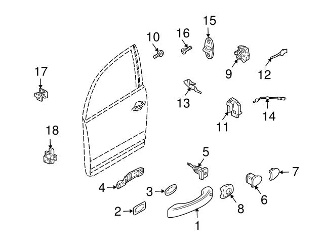 Genuine Porsche 95553140103 Door Hinge Parts; Left - Porsche ...