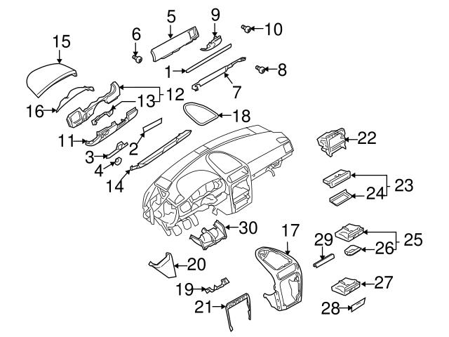 Genuine Porsche 95555224502 Ash Tray Housing - Porsche | 95555224500 ...