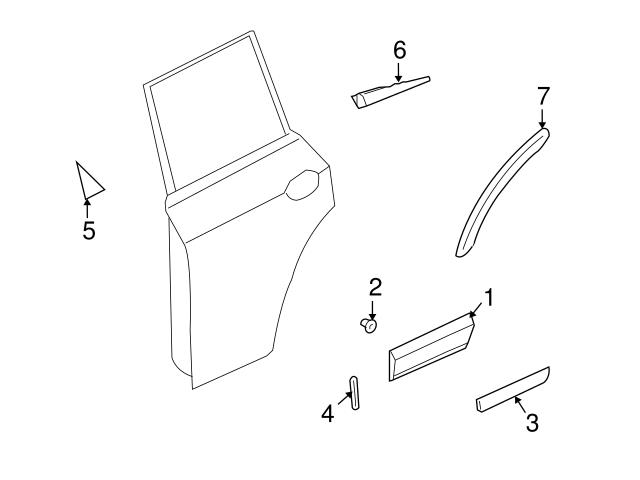 Genuine Porsche 955559286024W9 Door Trim Molding Nut; Right - Porsche ...